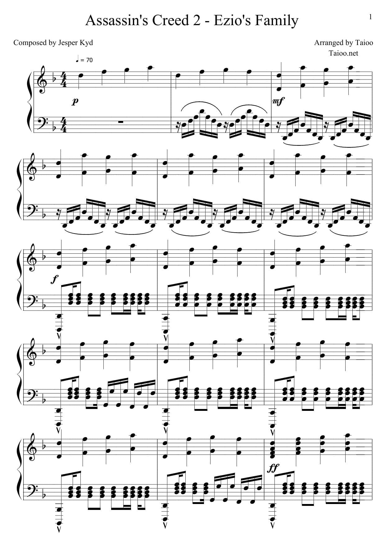 Video Games Sheet Music - Sheet Music Library (PDF)