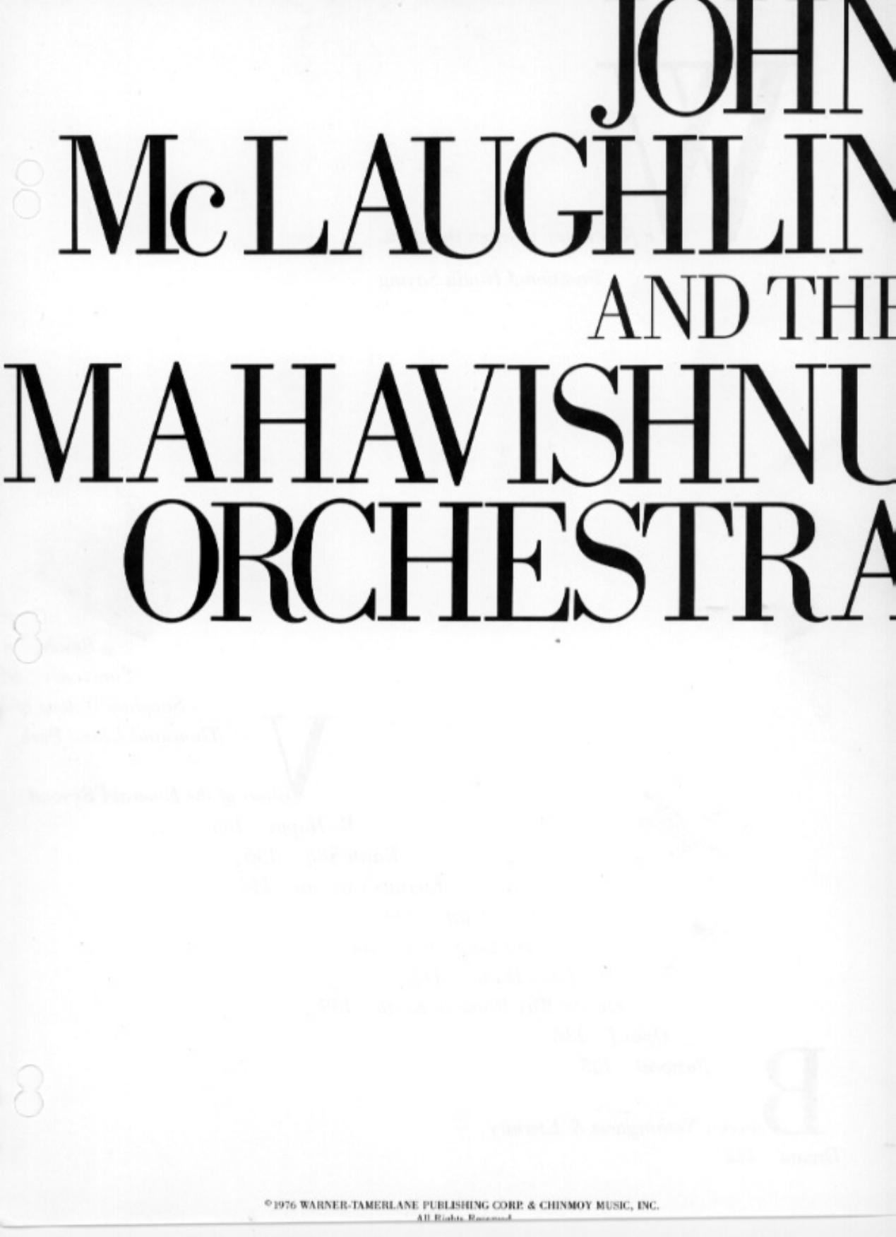 John McLaughlin Mahavishnu Orchestra LIVE At Jazz Juan 1986 Sheet John McLaughlin Mahavishnu Orchestra LIVE At Jazz Juan 1986 Sheet