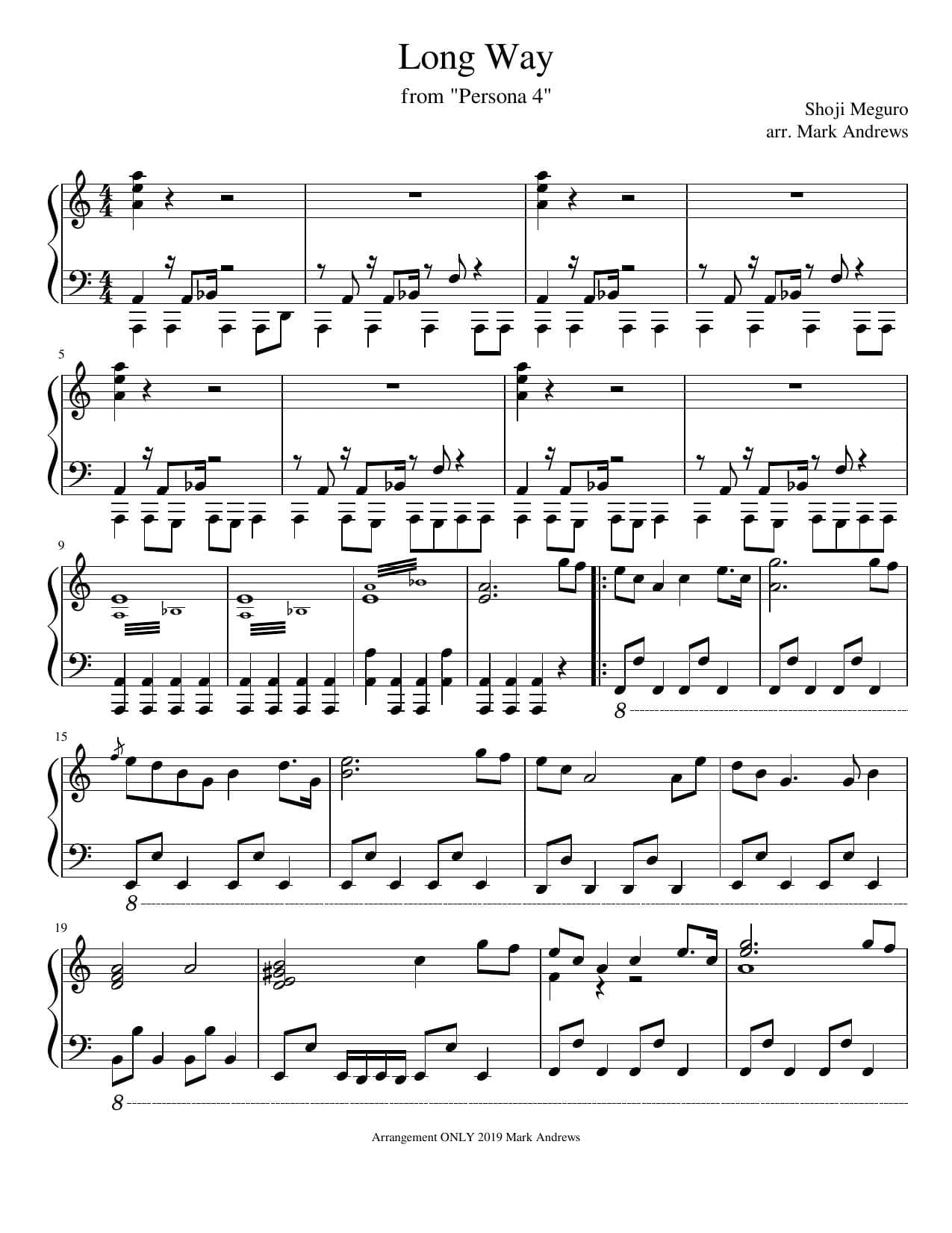Video Games Sheet Music