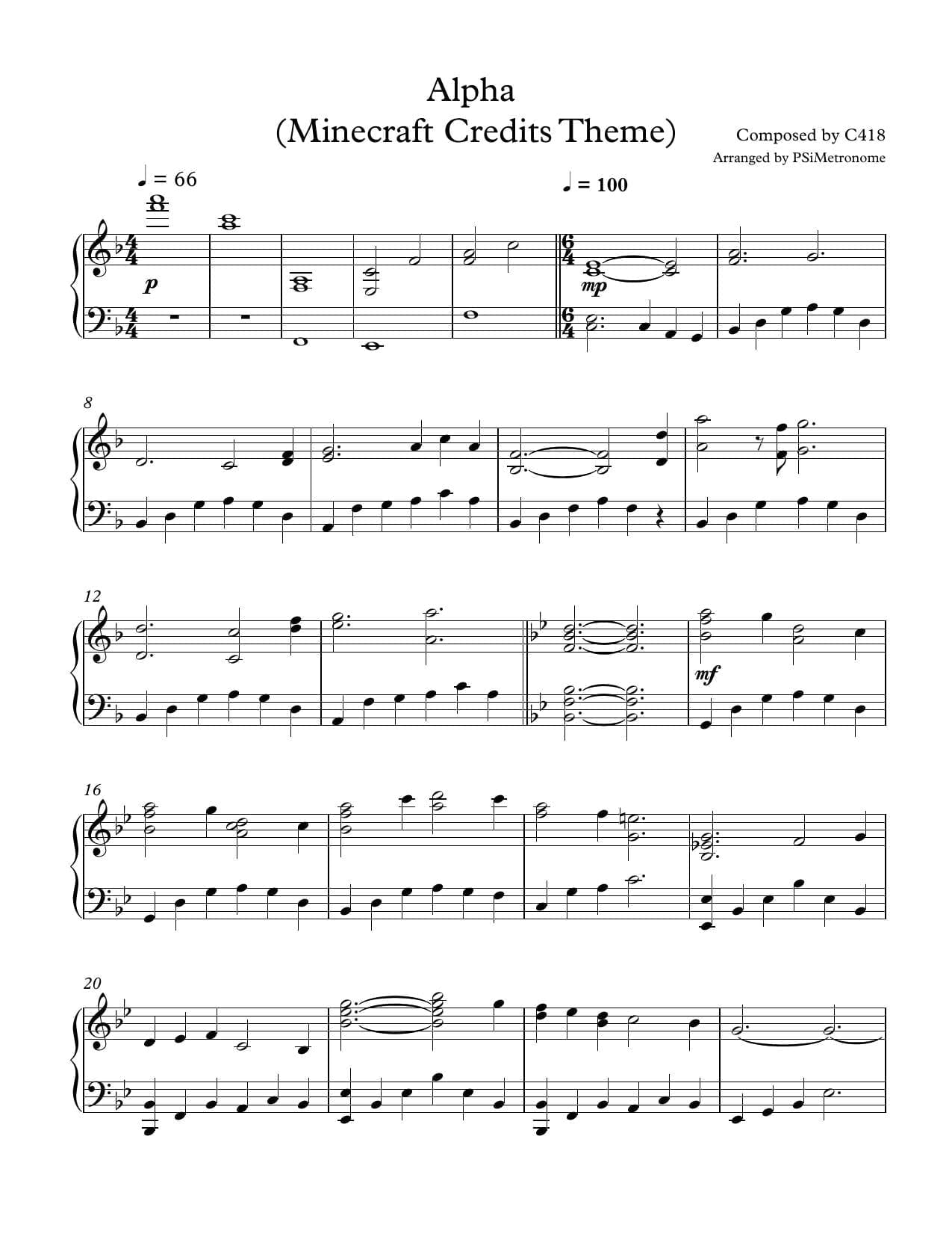 Video Games Sheet Music