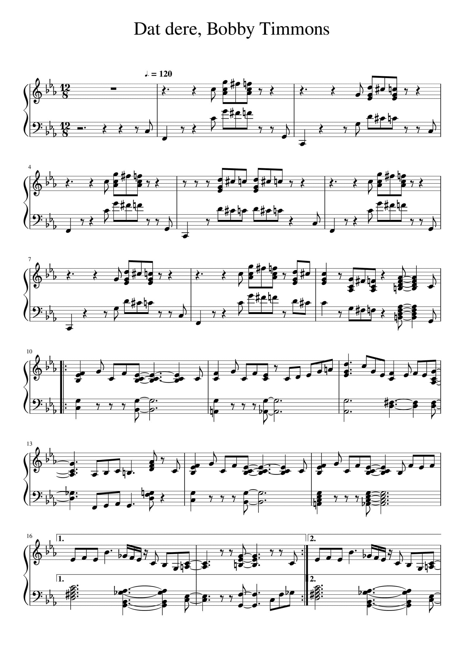 New sheet music added in January 2024