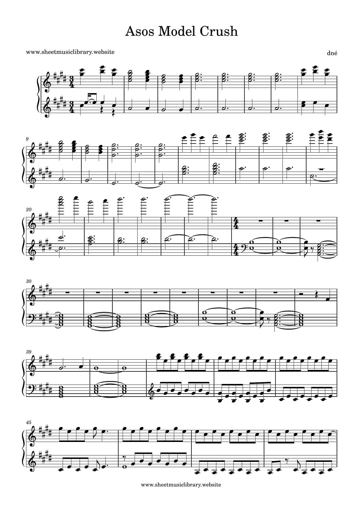 Video Games Sheet Music - Sheet Music Library (PDF)